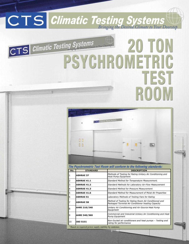 HVAC Project Profiles – CTS – Climatic Testing Systems